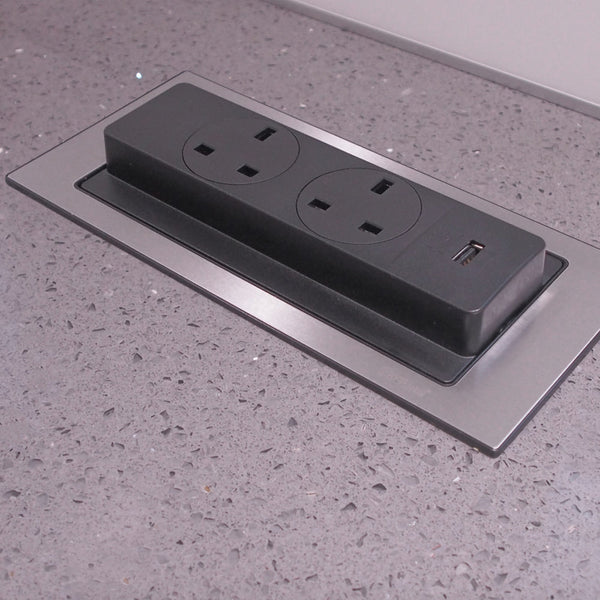 Evoline Back Flip Worktop Socket